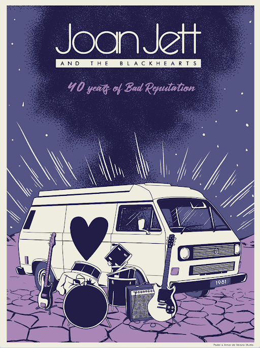 "Bad Reputation" 40th Anniversary Poster – Blackheart Records